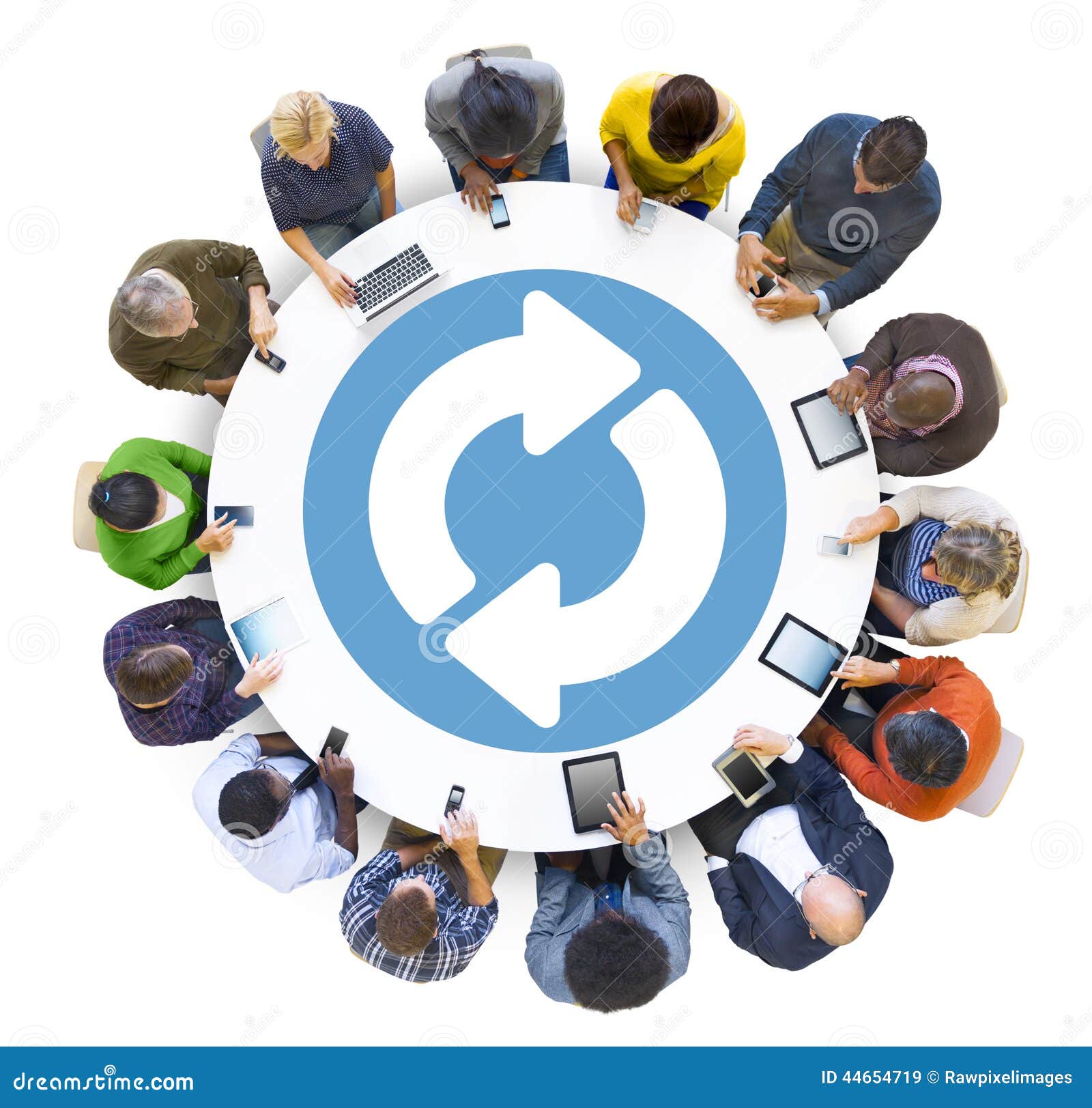 Multiethnic Group of People Social Networking Stock Image - Image of ...