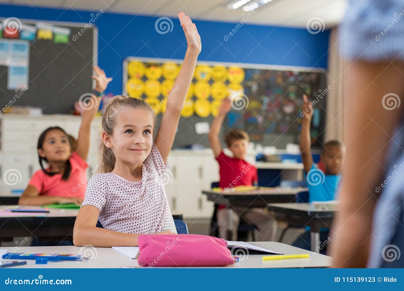 Students Raising Their Hands Students Raising Their Hands