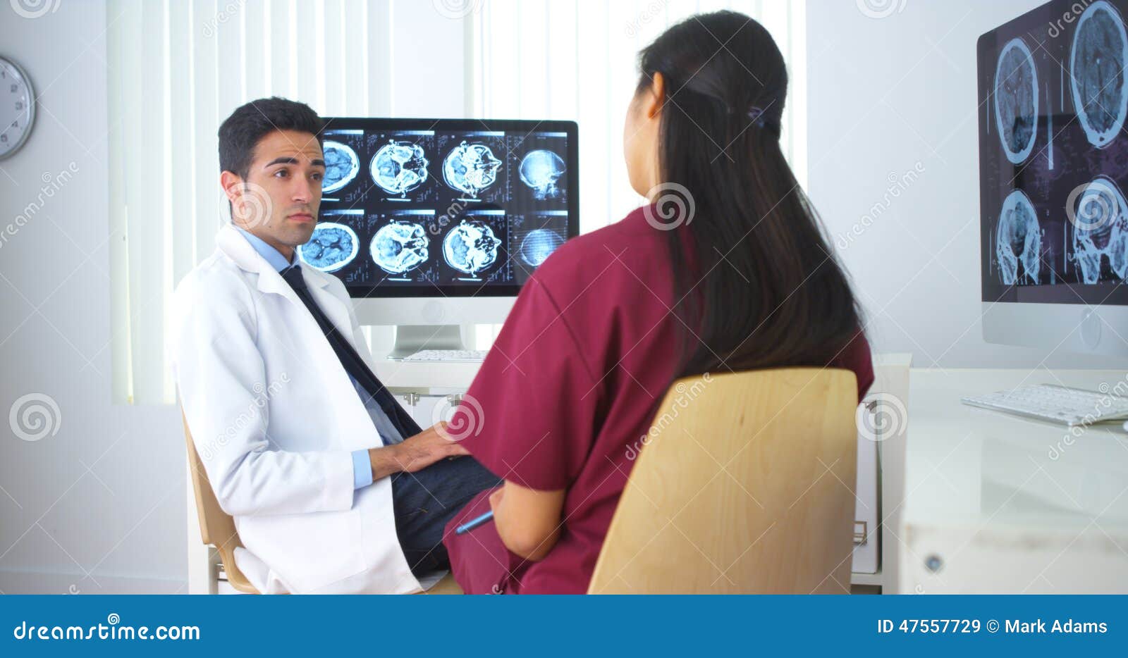 Multiethnic Medical Team Having a Discussion Stock Image - Image of ...