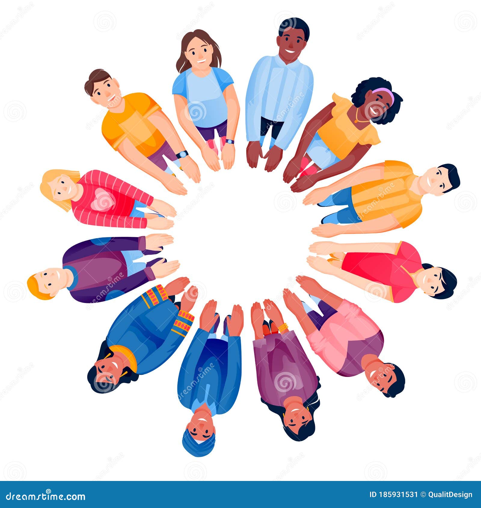 Multiethnic Children Forming A Circle With Hobby Concept Multiethnic Children Forming A Circle With Hobby Concept
