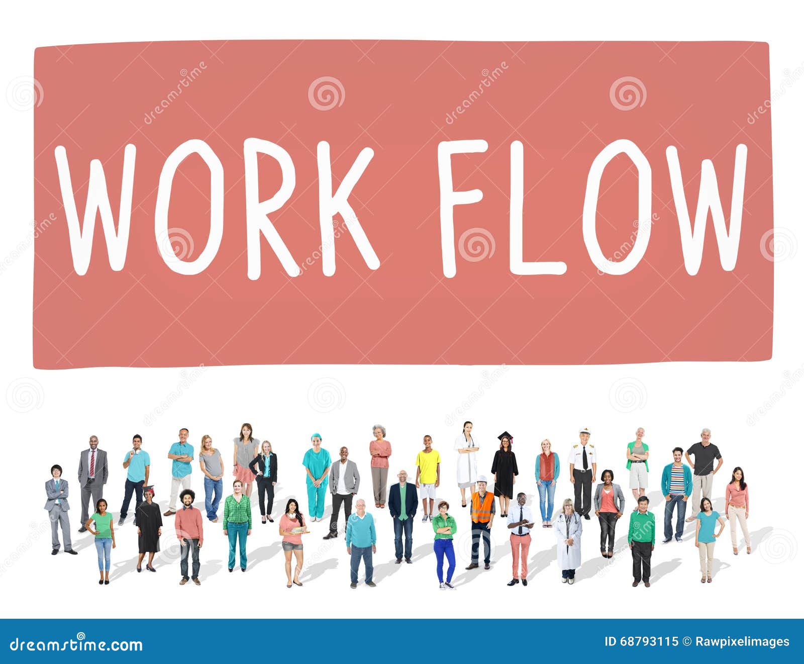 Multiethnic People with Different Jobs Stock Image - Image of business ...