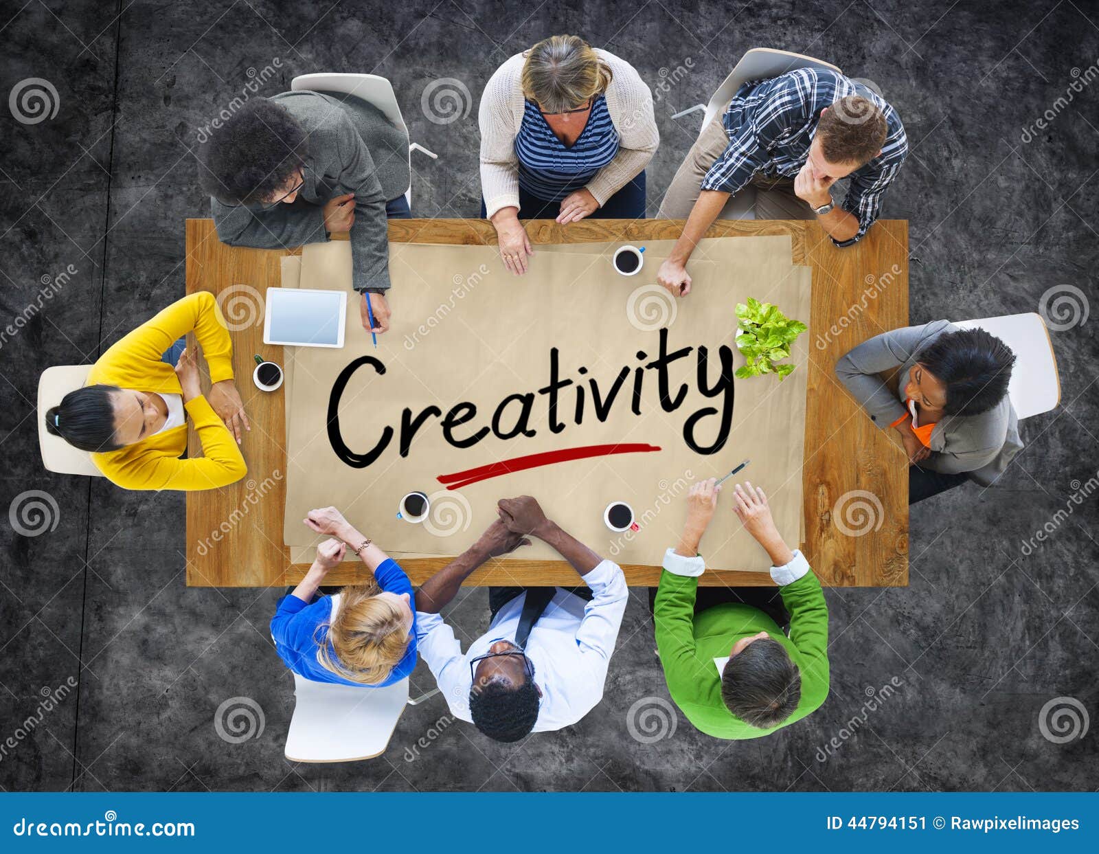 Multiethnic People Discussing about Creativity Stock Image - Image of ...