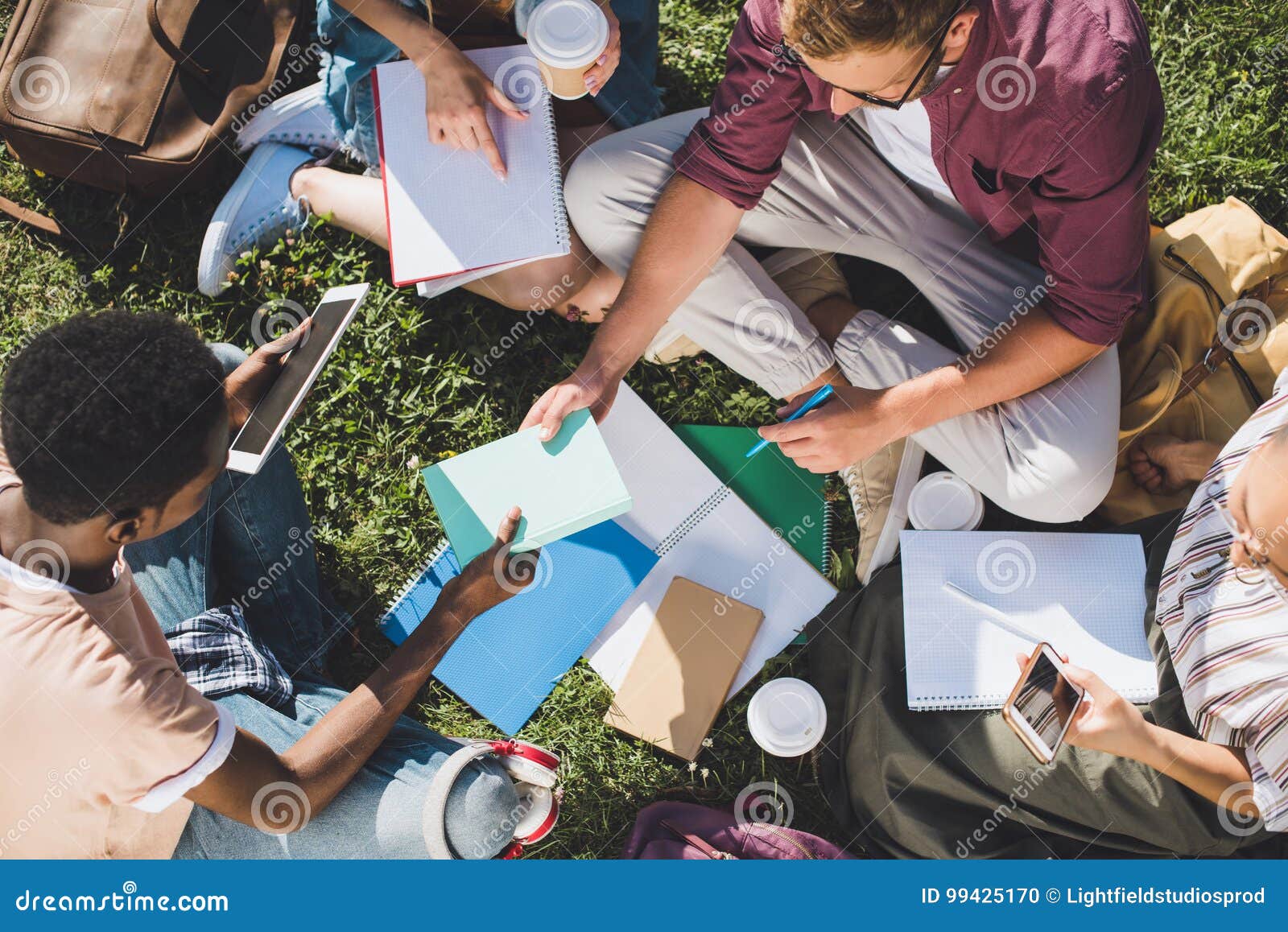 Multiethnic Students Studying Together Stock Photo - Image of ...