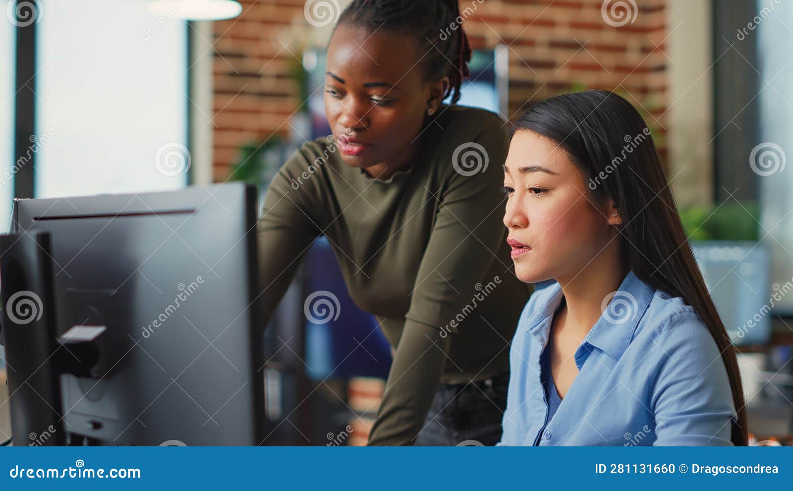 Multiethnic Team of it Developers Working on Computers Stock Photo ...