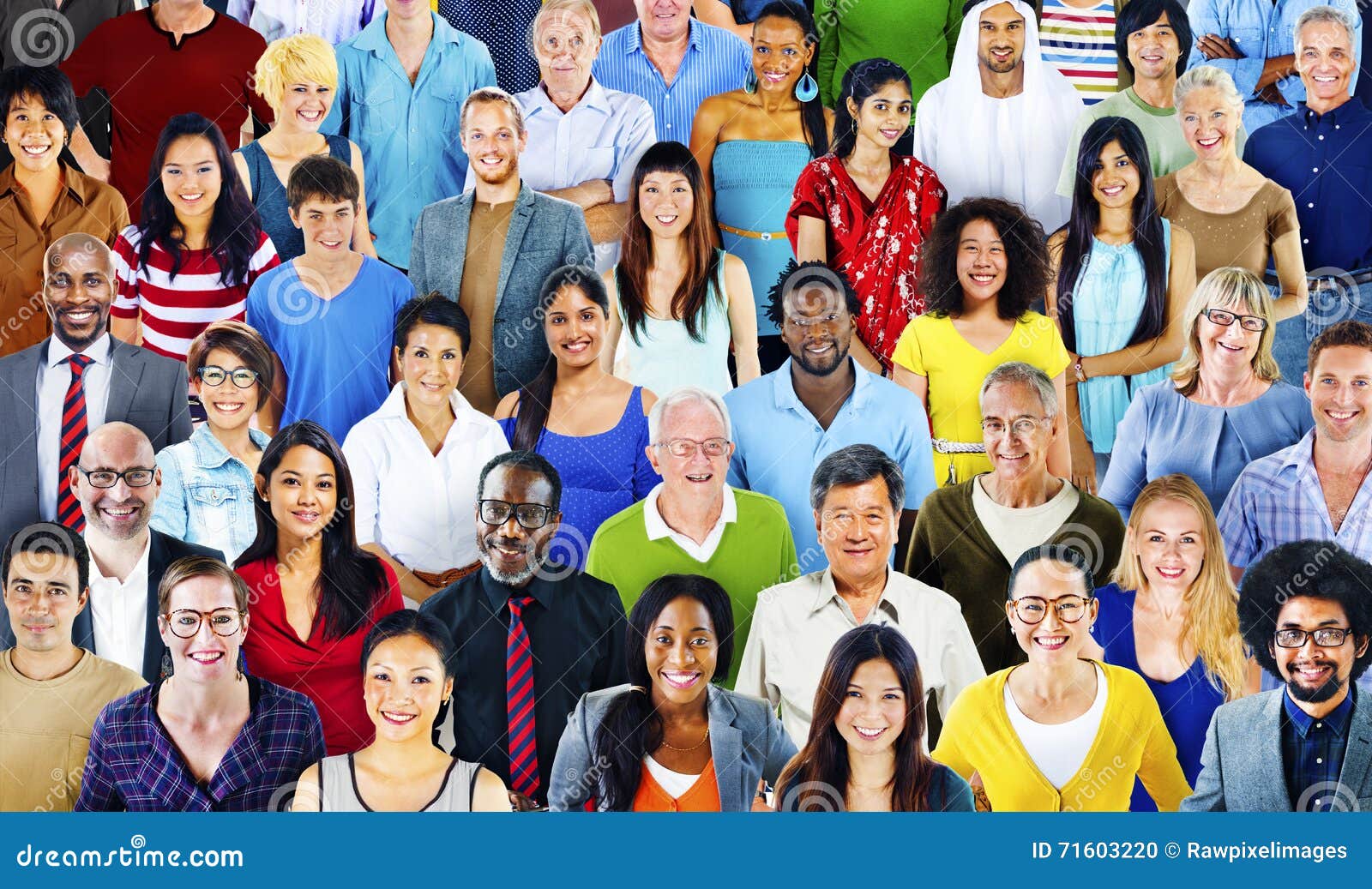 Multiethnic Variation Ethnicity Crowd People Concept Stock Photo ...