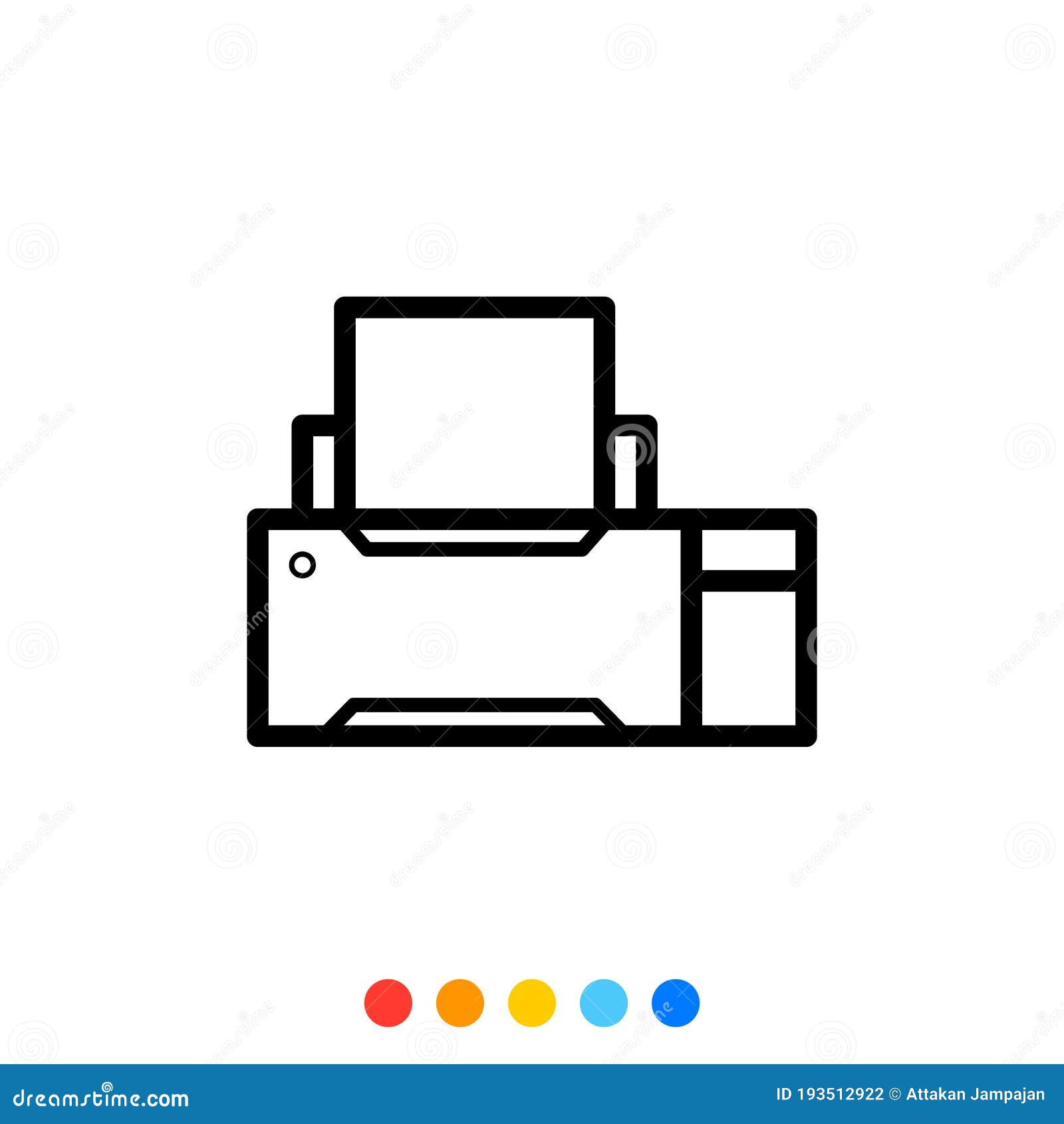 Multifunction Printer Icon,Vector and Illustration Stock Vector ...
