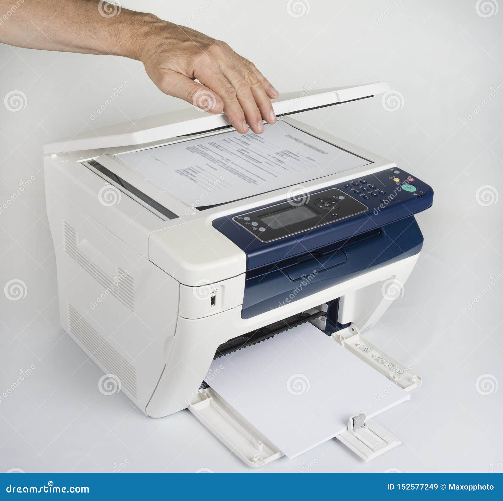 Multifunction Printer for Printing Scanning and Copying Stock Image ...