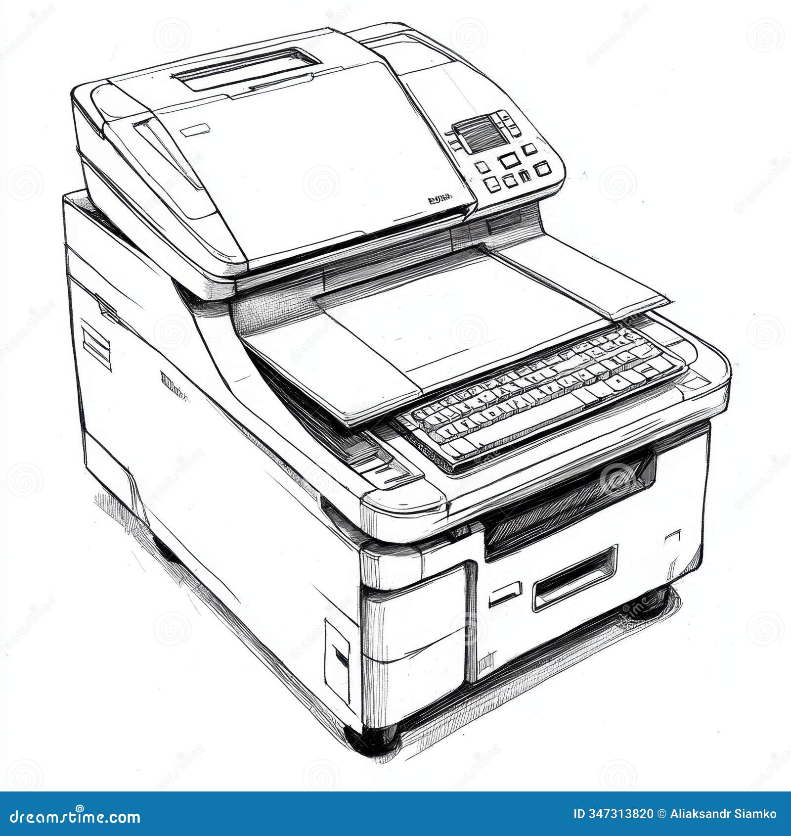 Multifunction Printer with Scanner Copier and Fax Capabilities ...