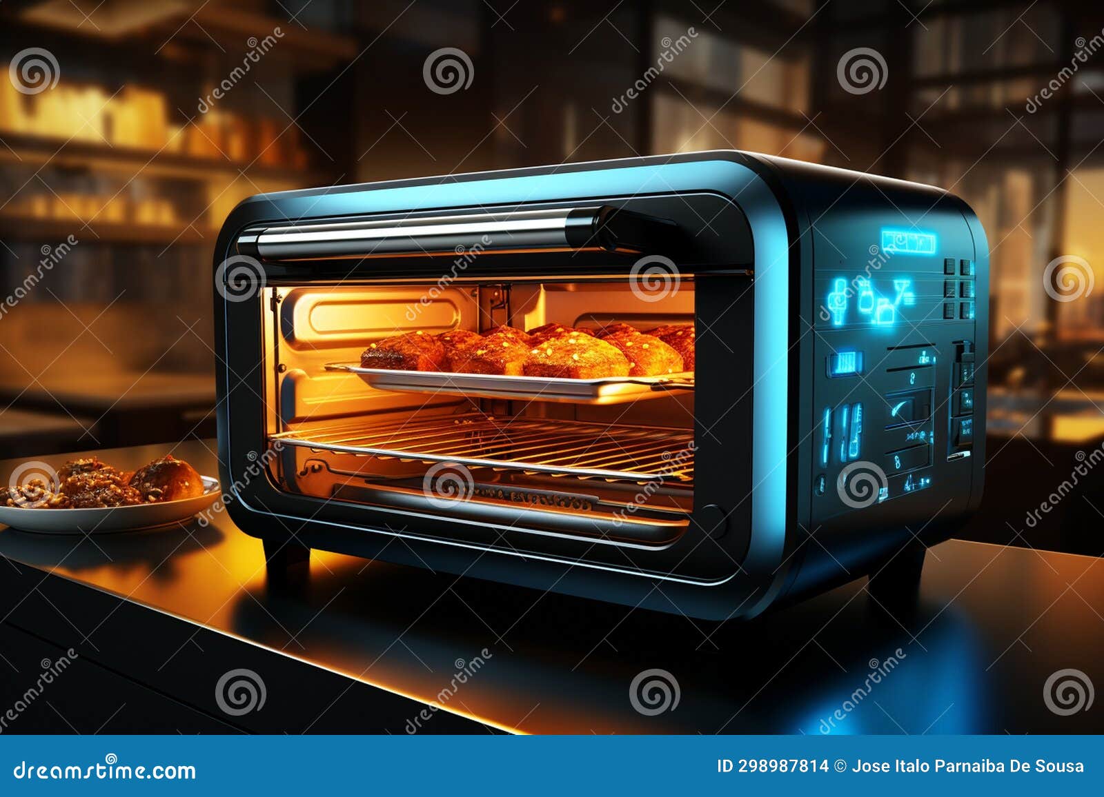 Multifunction Toaster Ovens with Air Frying Capabi Stock Photo - Image ...
