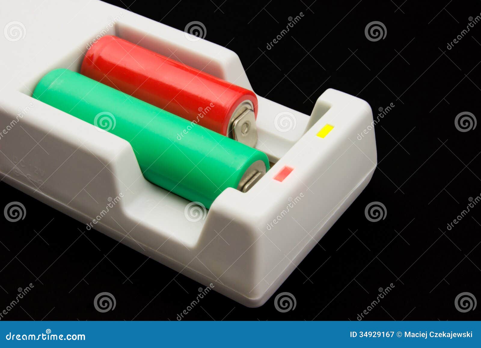Multifunctional Cylindrical Batteries Charger Stock Image - Image of ...