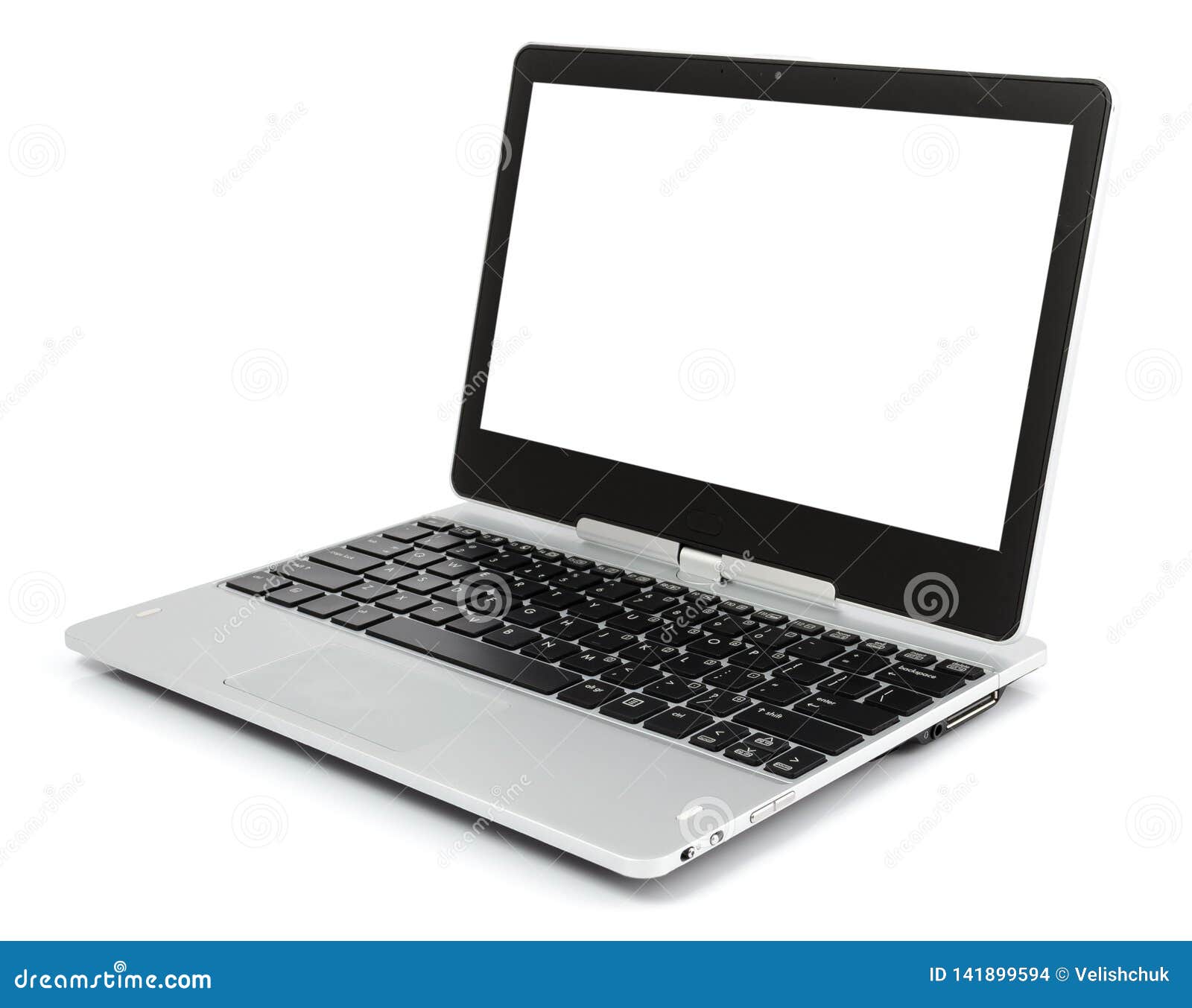 Multifunctional Laptop-transformer with Blank Screen Stock Photo ...