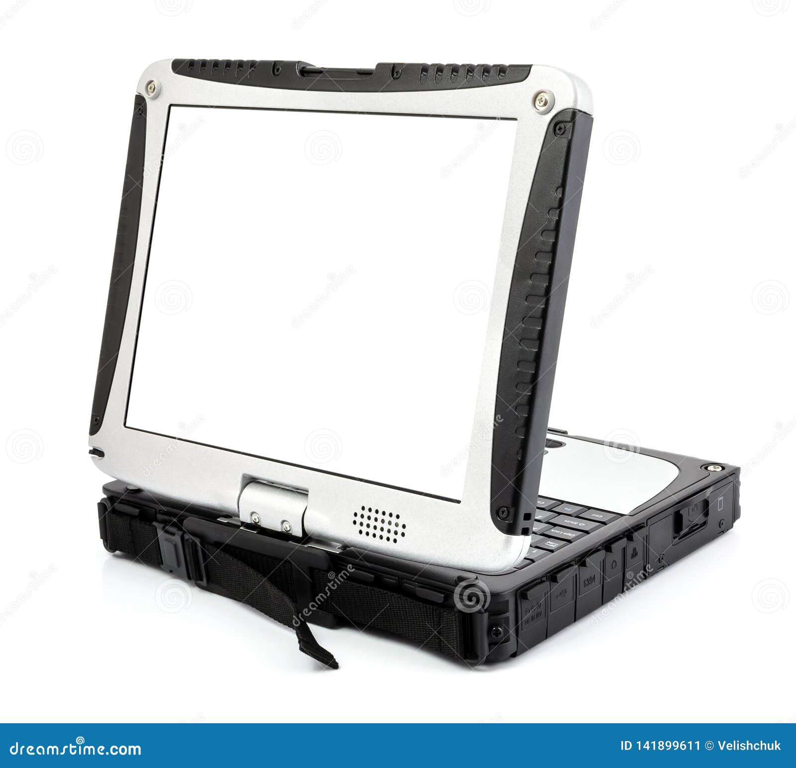 Multifunctional Laptop-transformer with Blank Screen Stock Image ...