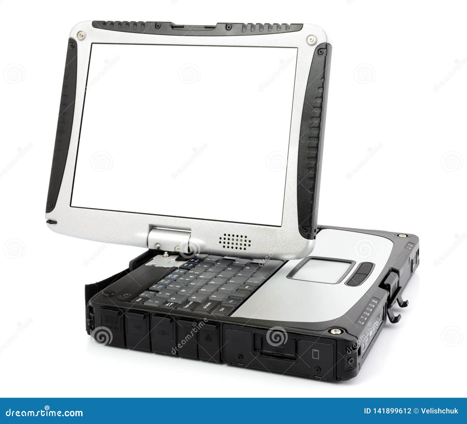 Multifunctional Laptop-transformer with Blank Screen Stock Photo ...