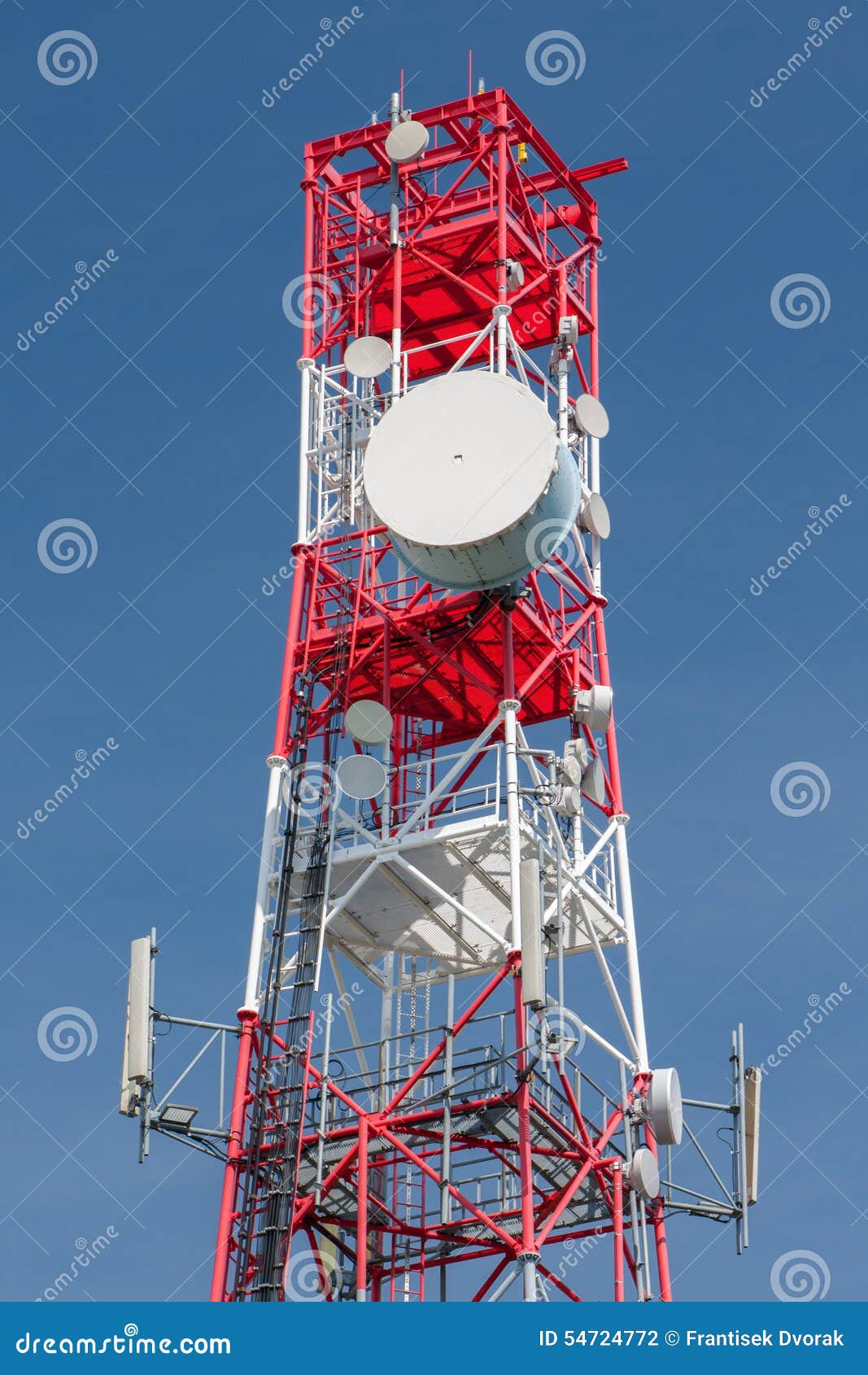Multifunctional Telecommunication Tower Stock Photo - Image of tower ...