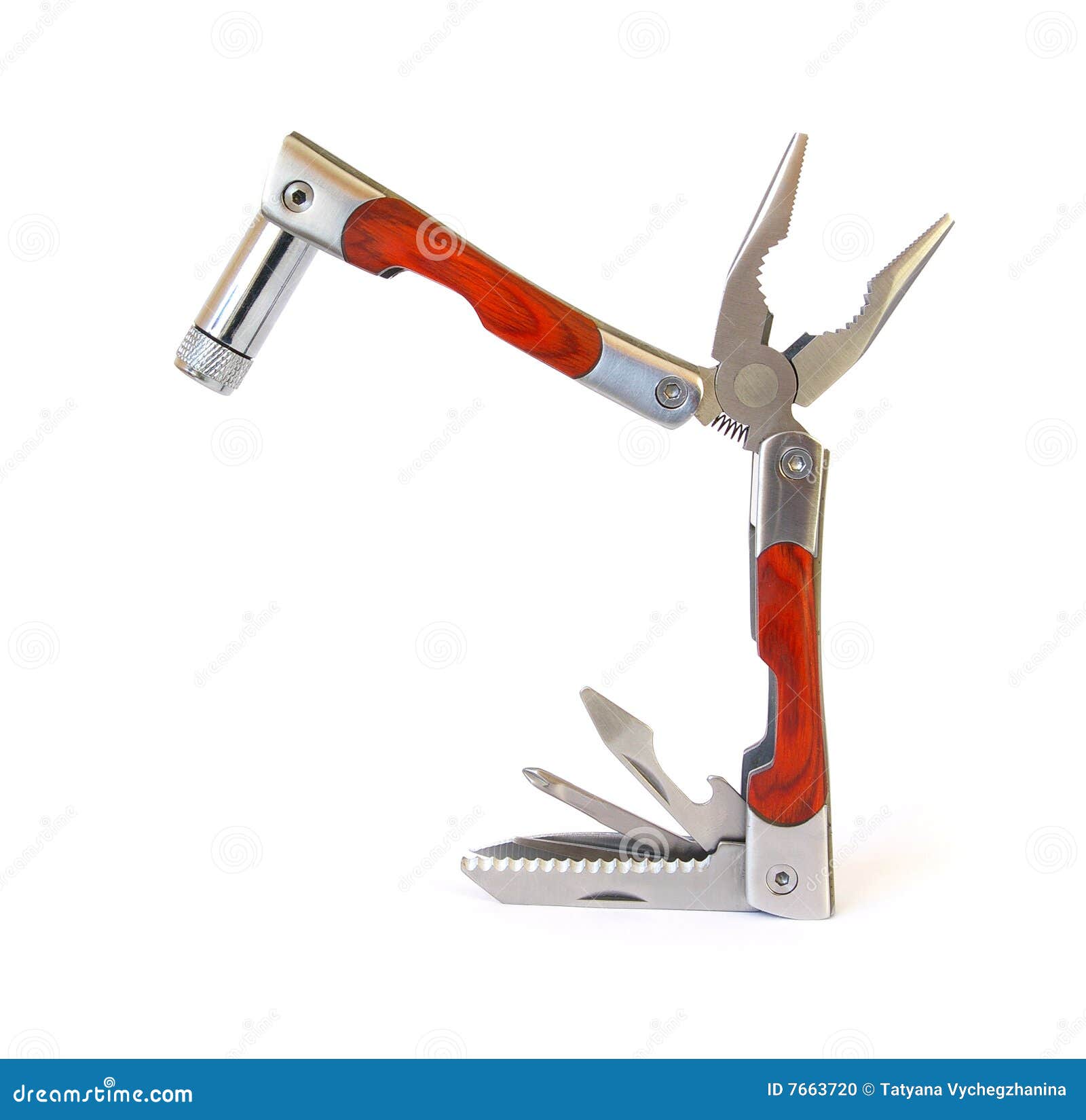 Multifunctional Tool Isolated Stock Photo - Image of home, metal: 7663720