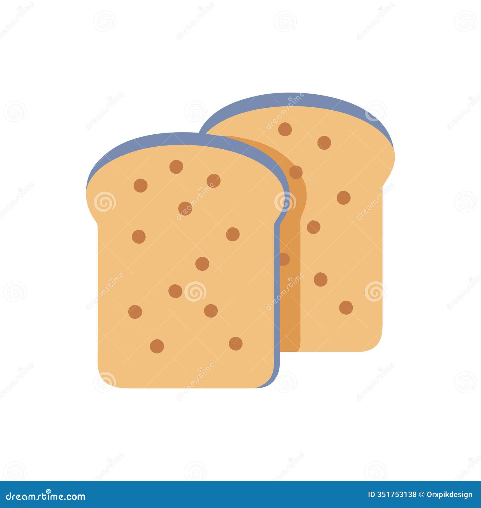 Multigrain Bread Graphic For Fresh Meals Vector Illustration ...