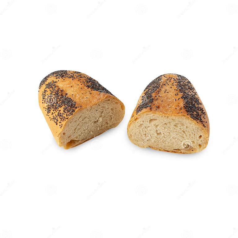 Multigrain Bread Isolated on White Background with Clipping Path. Stock ...