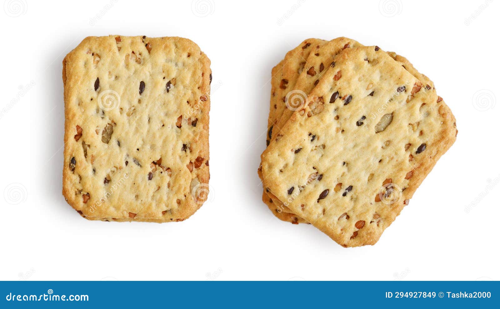 Multigrain Crunchy Crackers Stock Image - Image of barley, tasty: 294927849