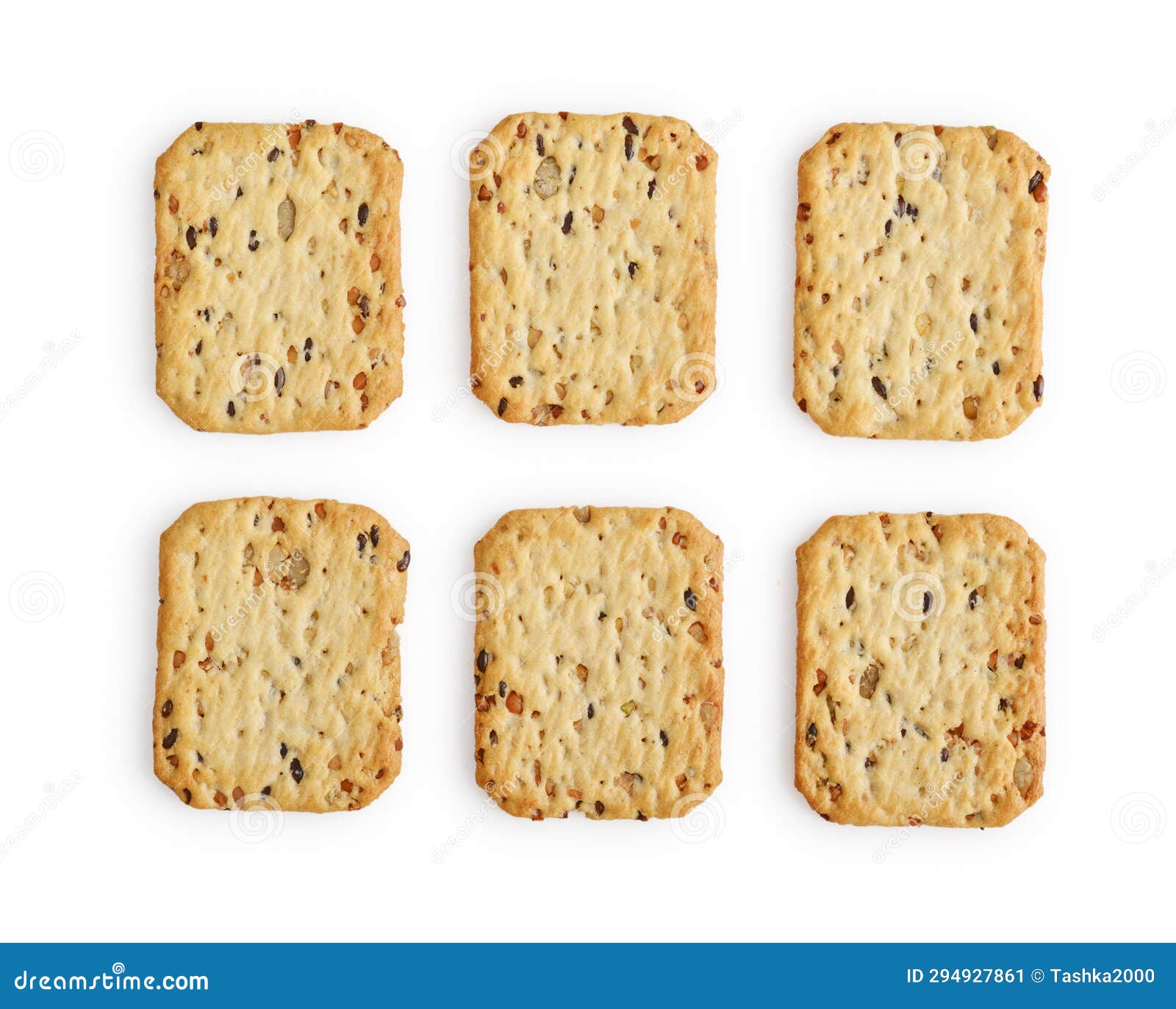 Multigrain Crunchy Crackers Stock Image - Image of brown, diet: 294927861