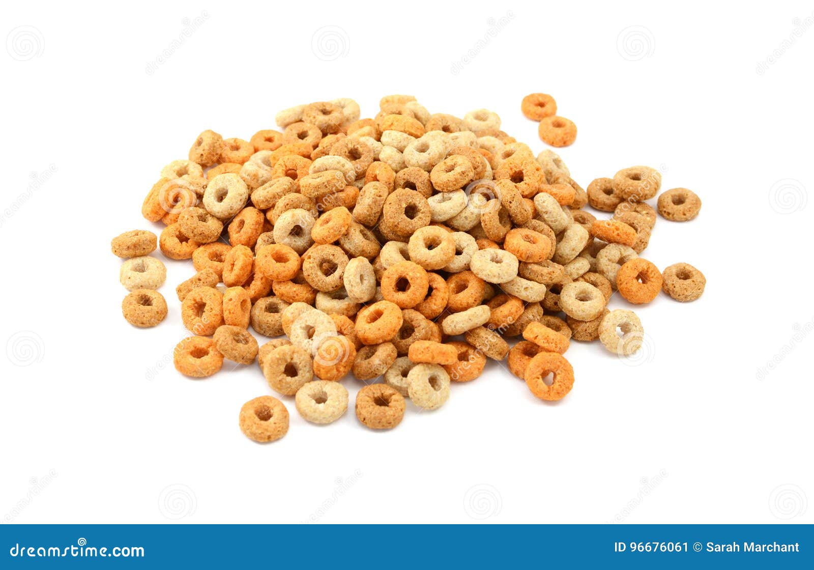 Multigrain Hoops Breakfast Cereal Stock Image - Image of background ...