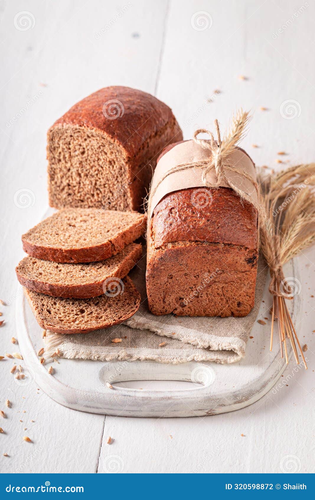 Multigrain Loaf of Breads for Balanced and Healthy Diet Stock Photo ...