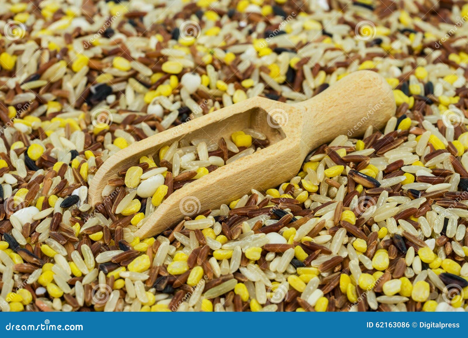 Multigrain Rice stock photo. Image of shovel, organic - 62163086