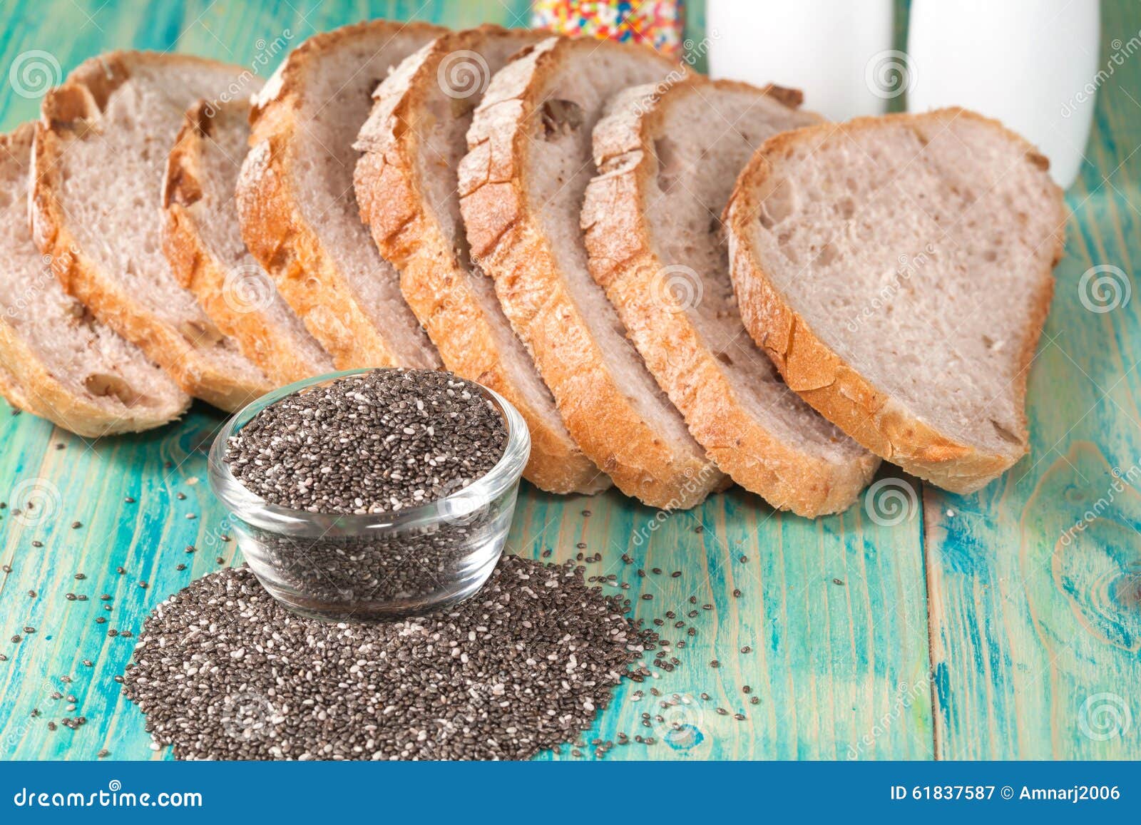 Multigrain Whole Grain Bread Stock Image - Image of freshly, diet: 61837587