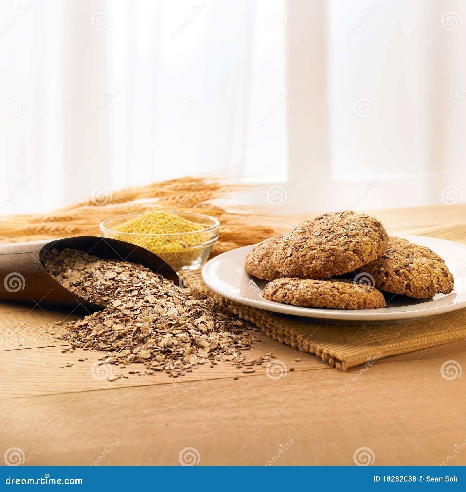 Multigrains biscuits stock photo. Image of hydrate, biscuits - 18282038