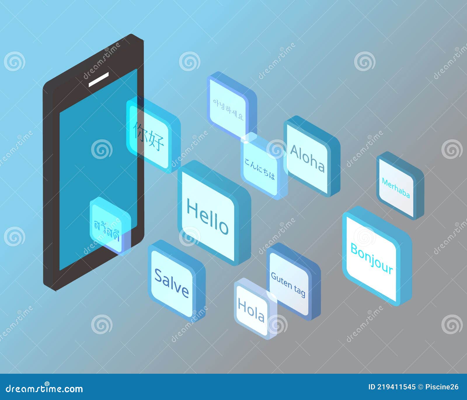 Multilanguage of the Word Hello in Many Languages for Learning To ...
