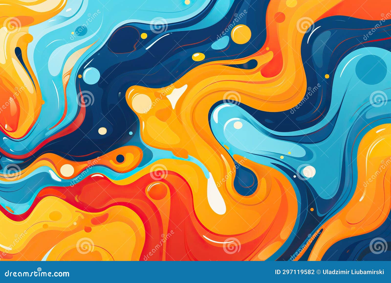 Multilayer Colored Texture Gradient Banner. Texture of Colorful Wavy ...