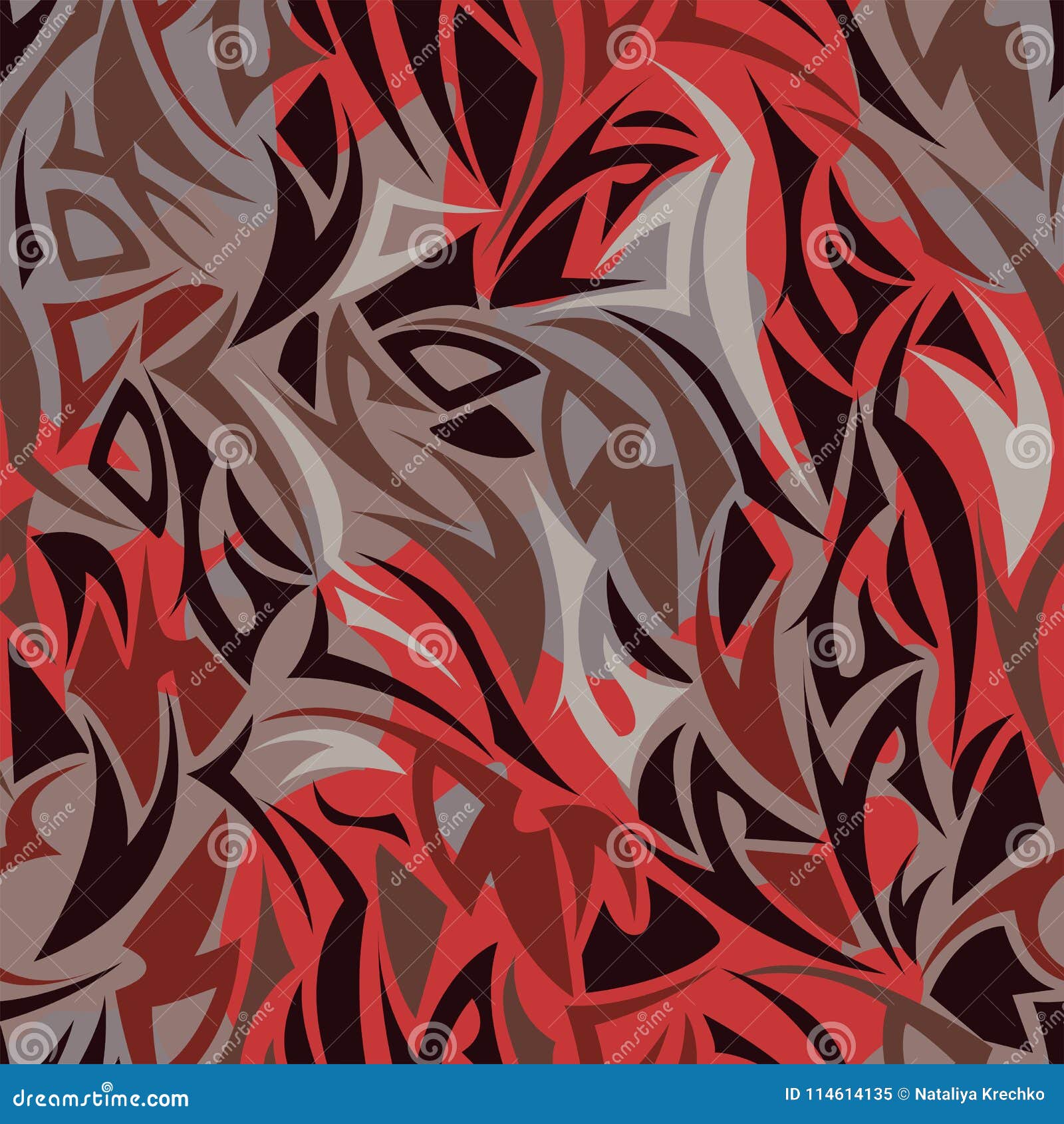 Maori Pattern A Cartoon Vector | CartoonDealer.com #55012133