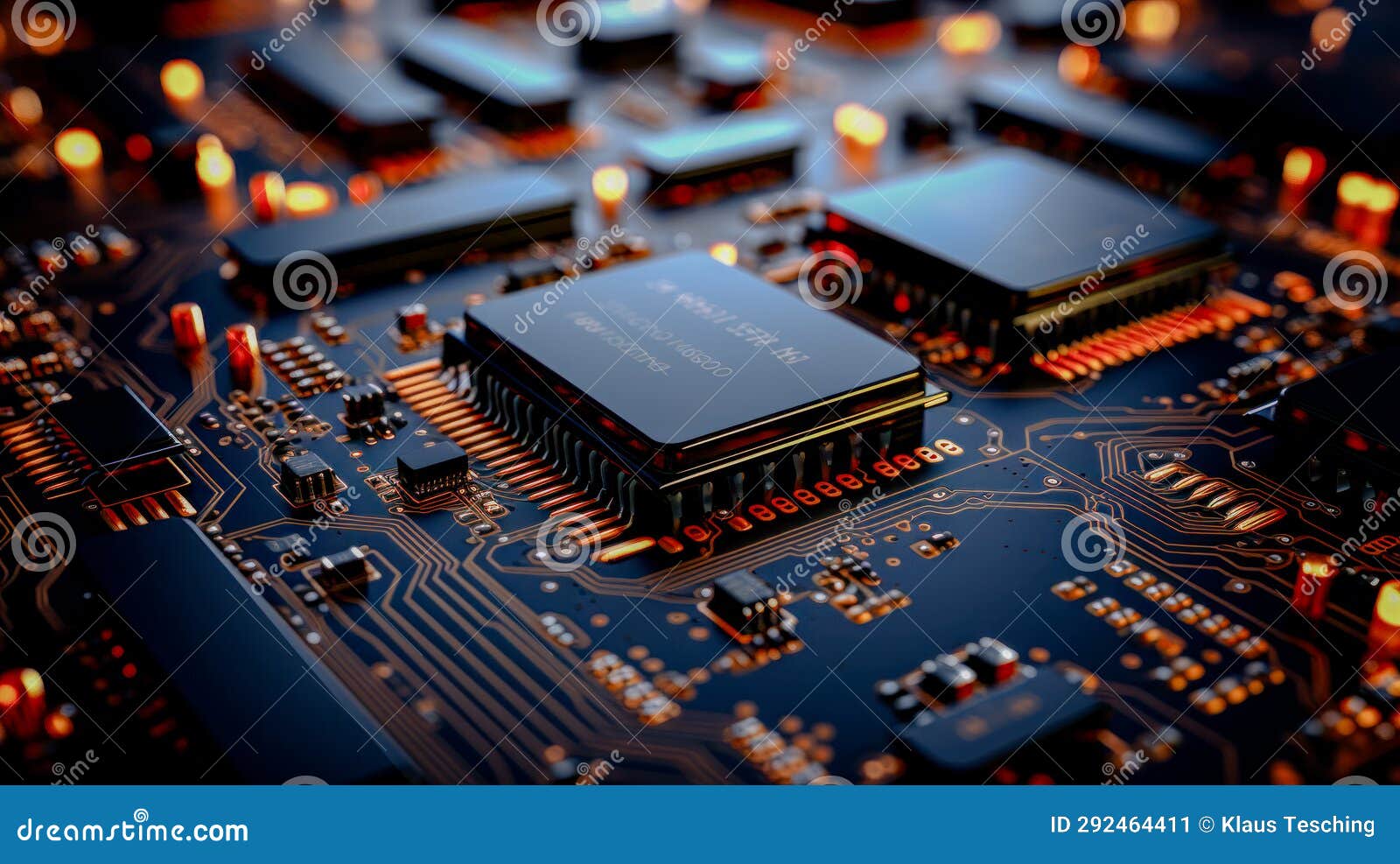 Multilayer Motherboard Hosts Microchips and Controllers, Powering Next ...