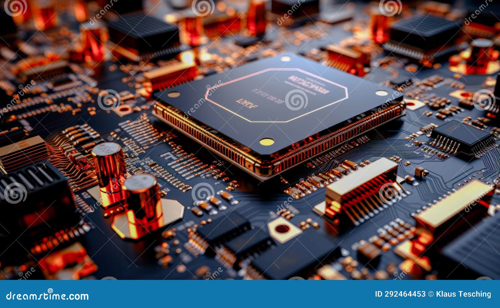Multilayer Motherboard Hosts Microchips and Controllers, Powering Next ...