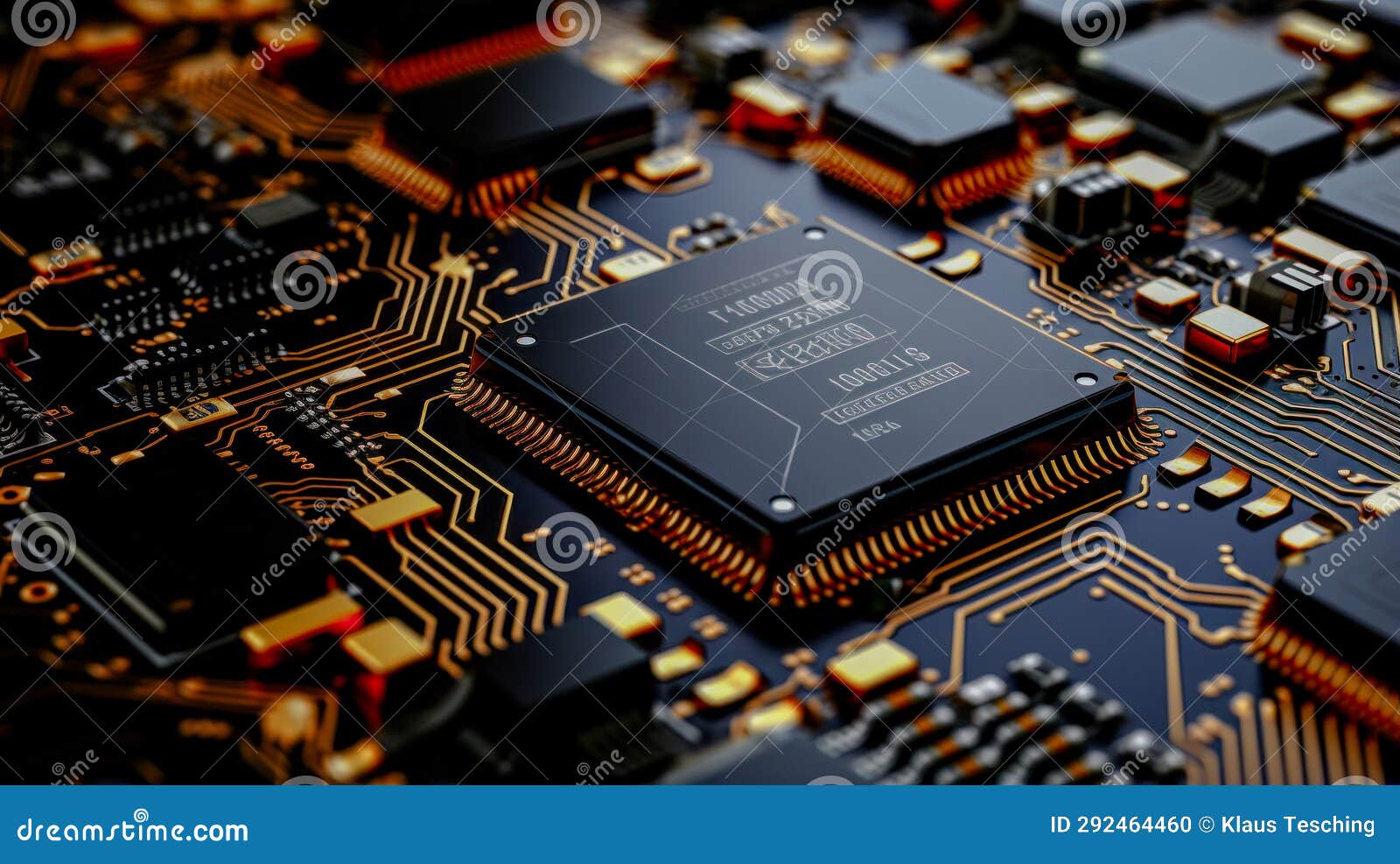 Multilayer Motherboard Hosts Microchips and Controllers, Powering Next ...