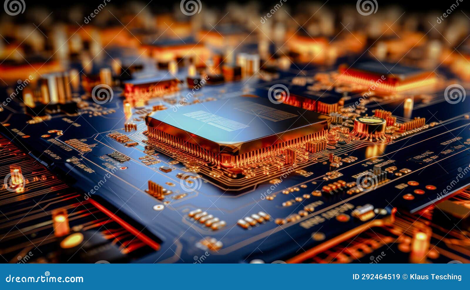 Multilayer Motherboard Hosts Microchips and Controllers, Powering Next ...