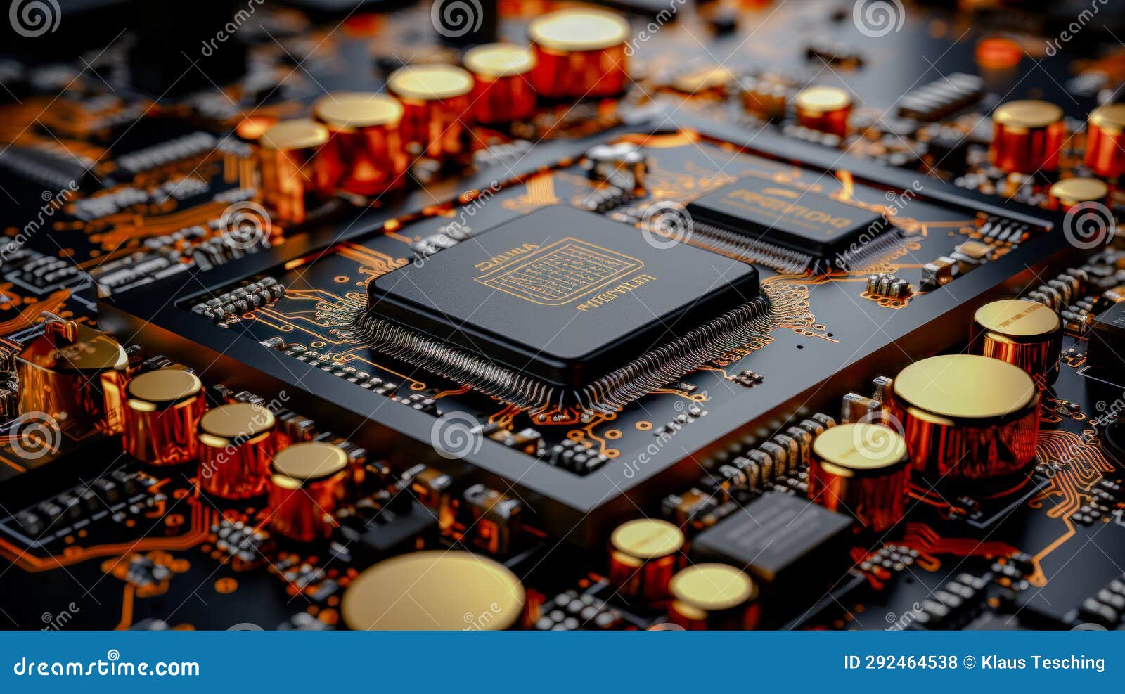 Multilayer Motherboard Hosts Microchips and Controllers, Powering Next ...