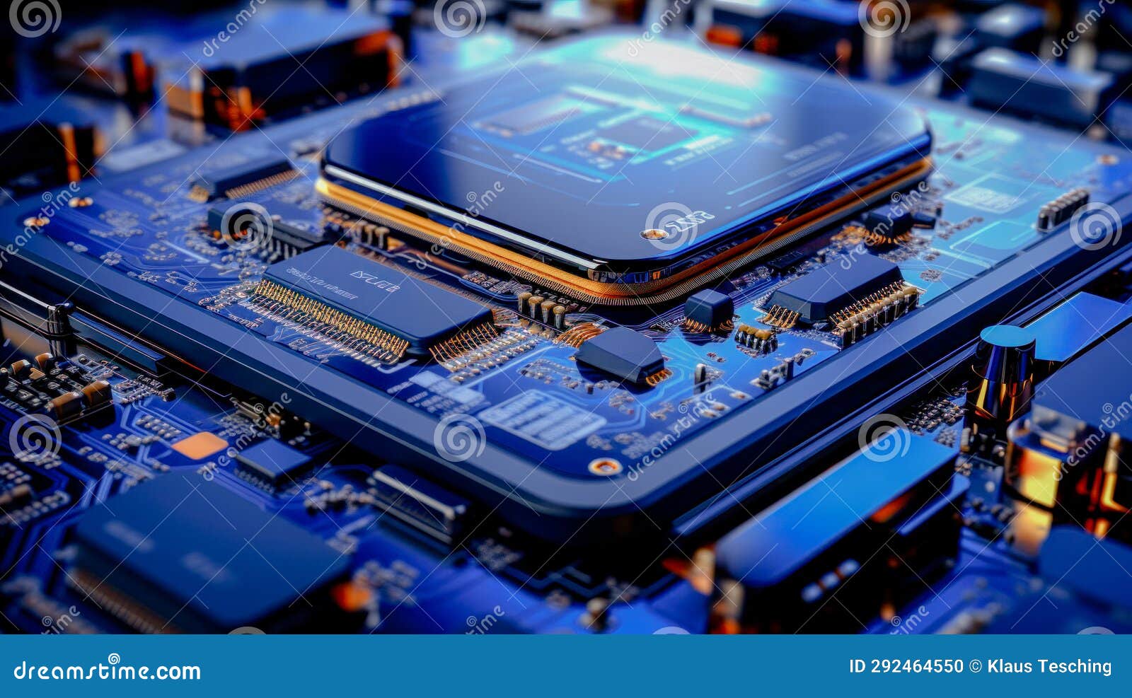 Multilayer Motherboard Hosts Microchips and Controllers, Powering Next ...