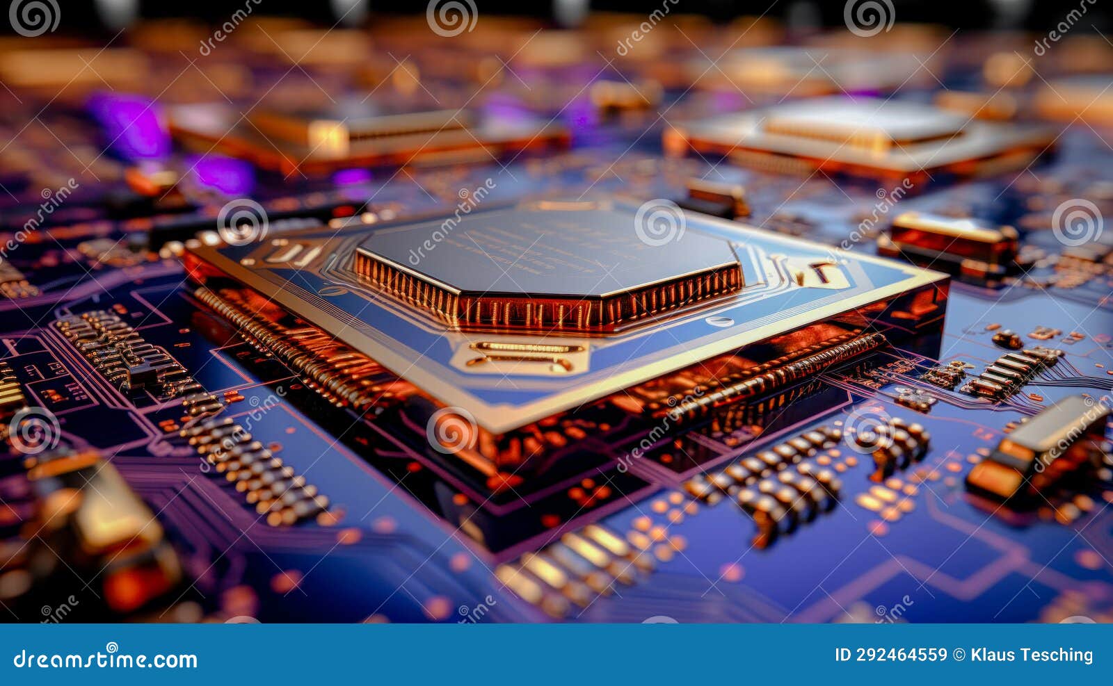 Multilayer Motherboard Hosts Microchips and Controllers, Powering Next ...