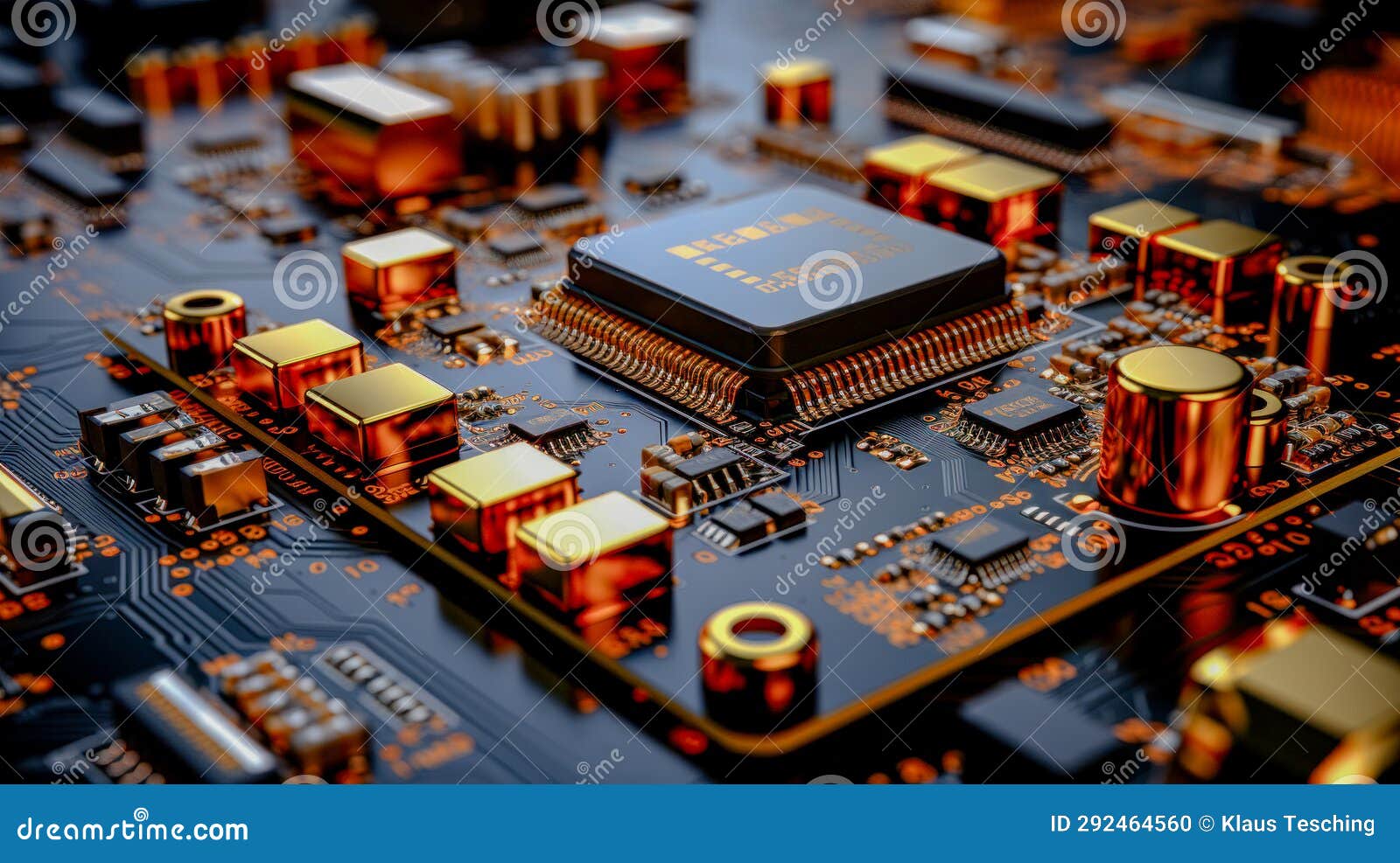 Multilayer Motherboard Hosts Microchips and Controllers, Powering Next ...