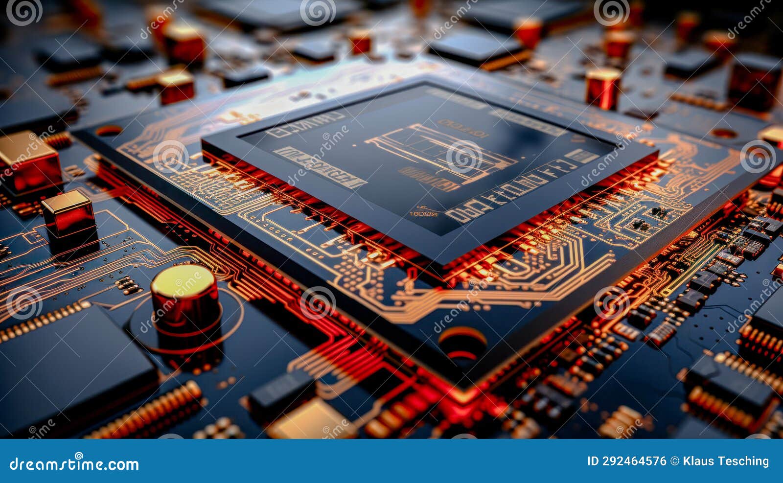 Multilayer Motherboard Hosts Microchips and Controllers, Powering Next ...