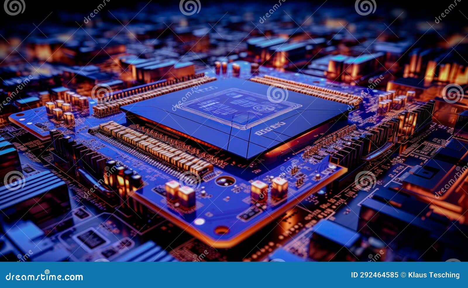 Multilayer Motherboard Hosts Microchips and Controllers, Powering Next ...