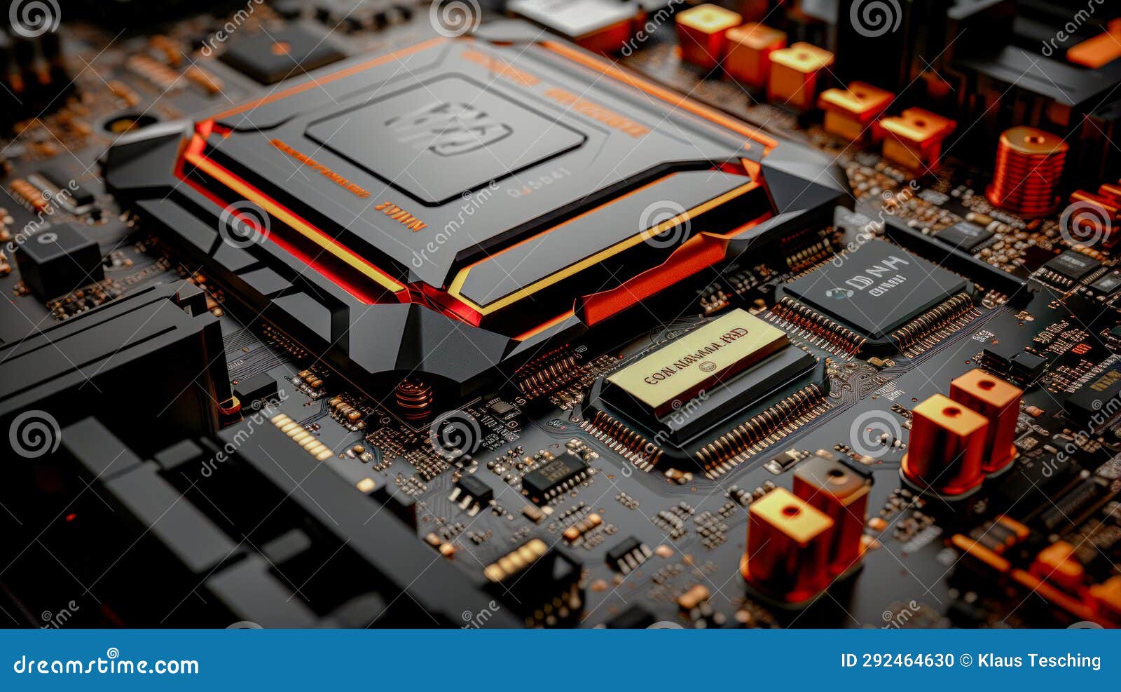 Multilayer Motherboard Hosts Microchips and Controllers, Powering Next ...