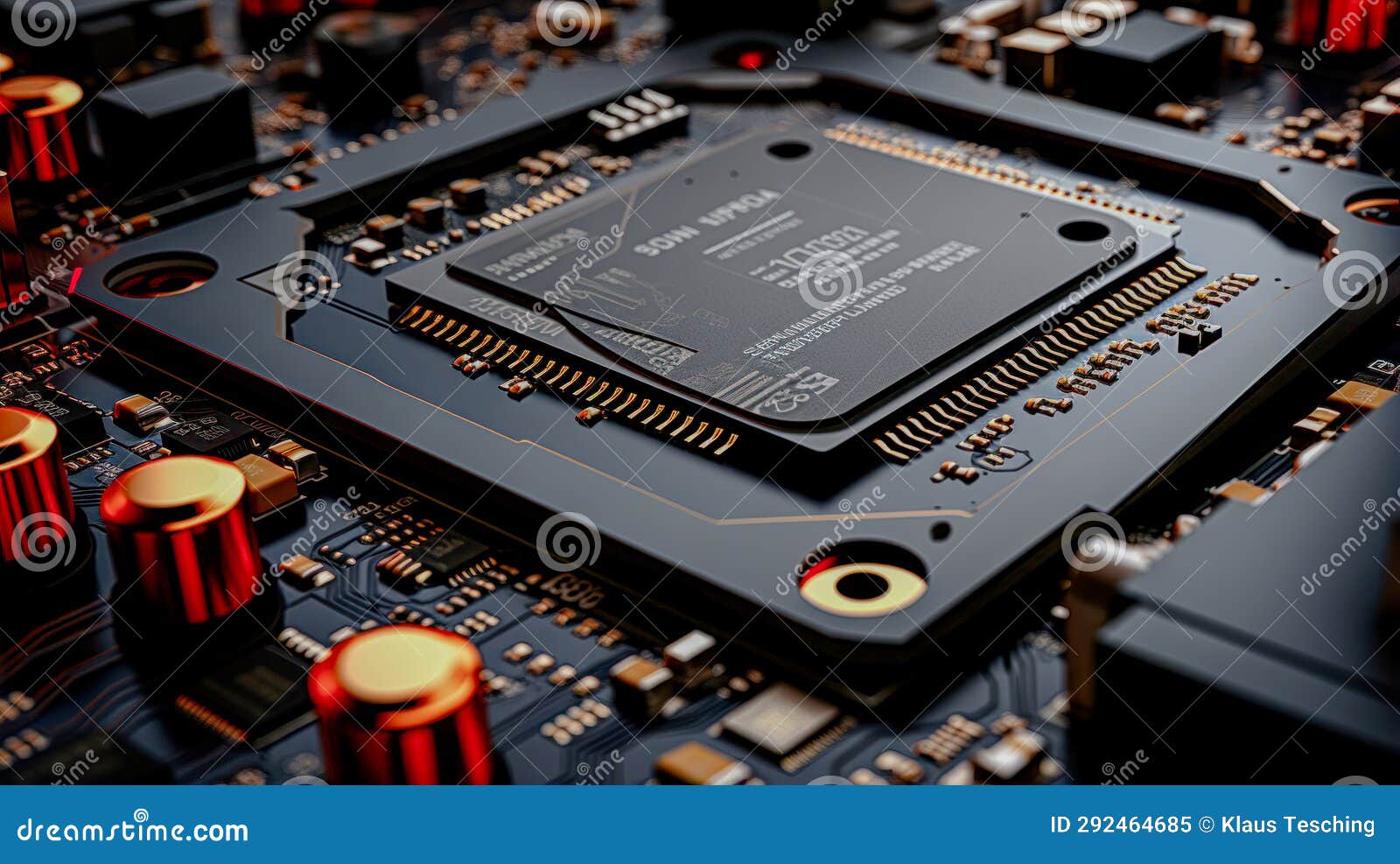 Multilayer Motherboard Hosts Microchips and Controllers, Powering Next ...