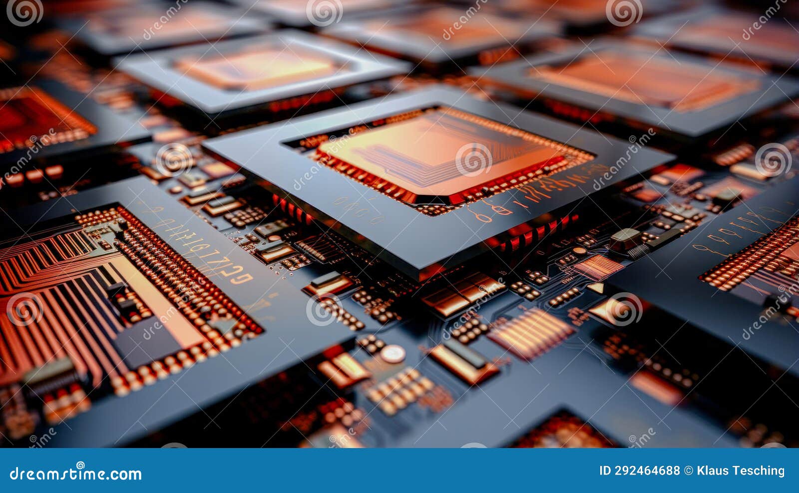 Multilayer Motherboard Hosts Microchips and Controllers, Powering Next ...
