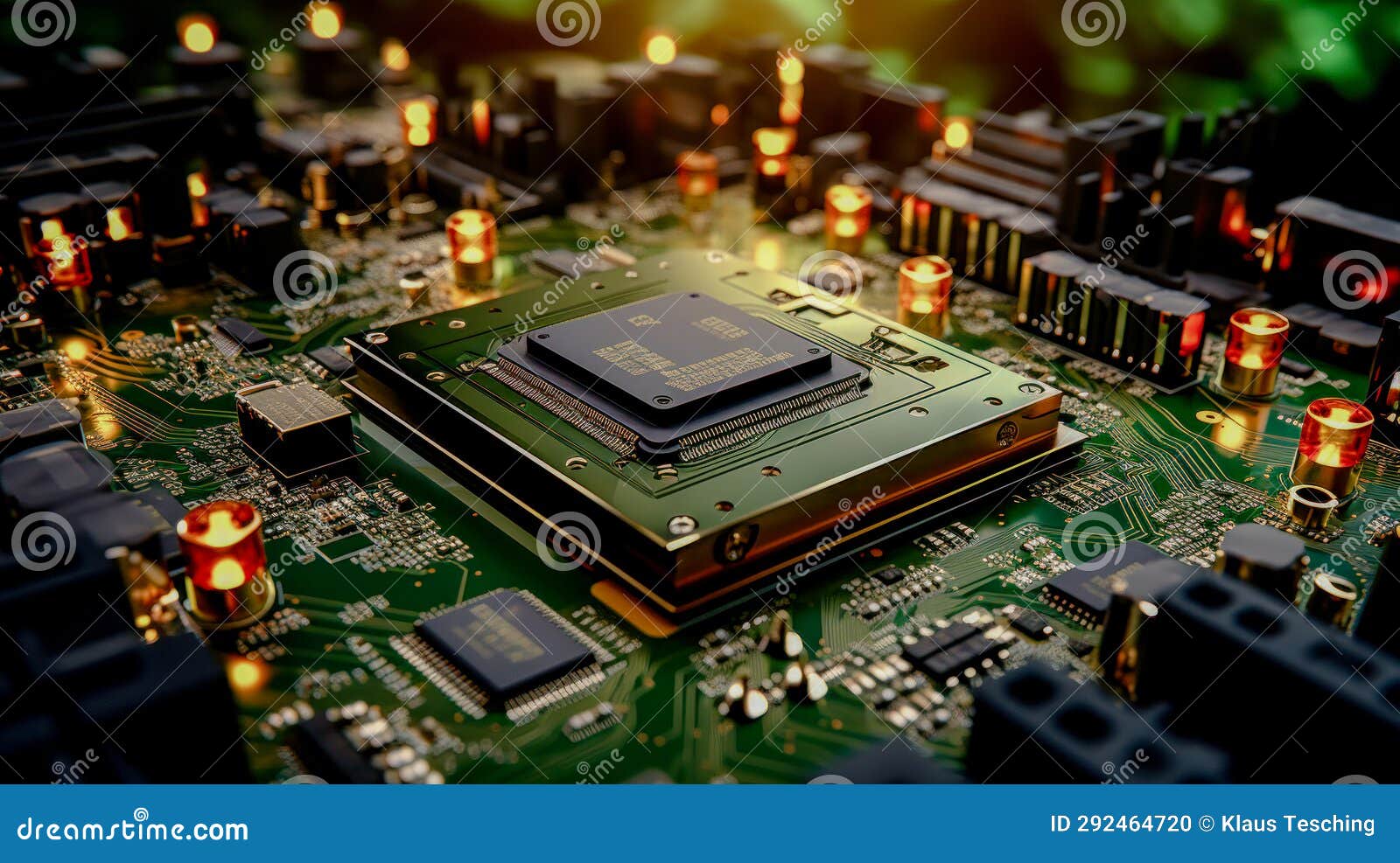 Multilayer Motherboard Hosts Microchips and Controllers, Powering Next ...