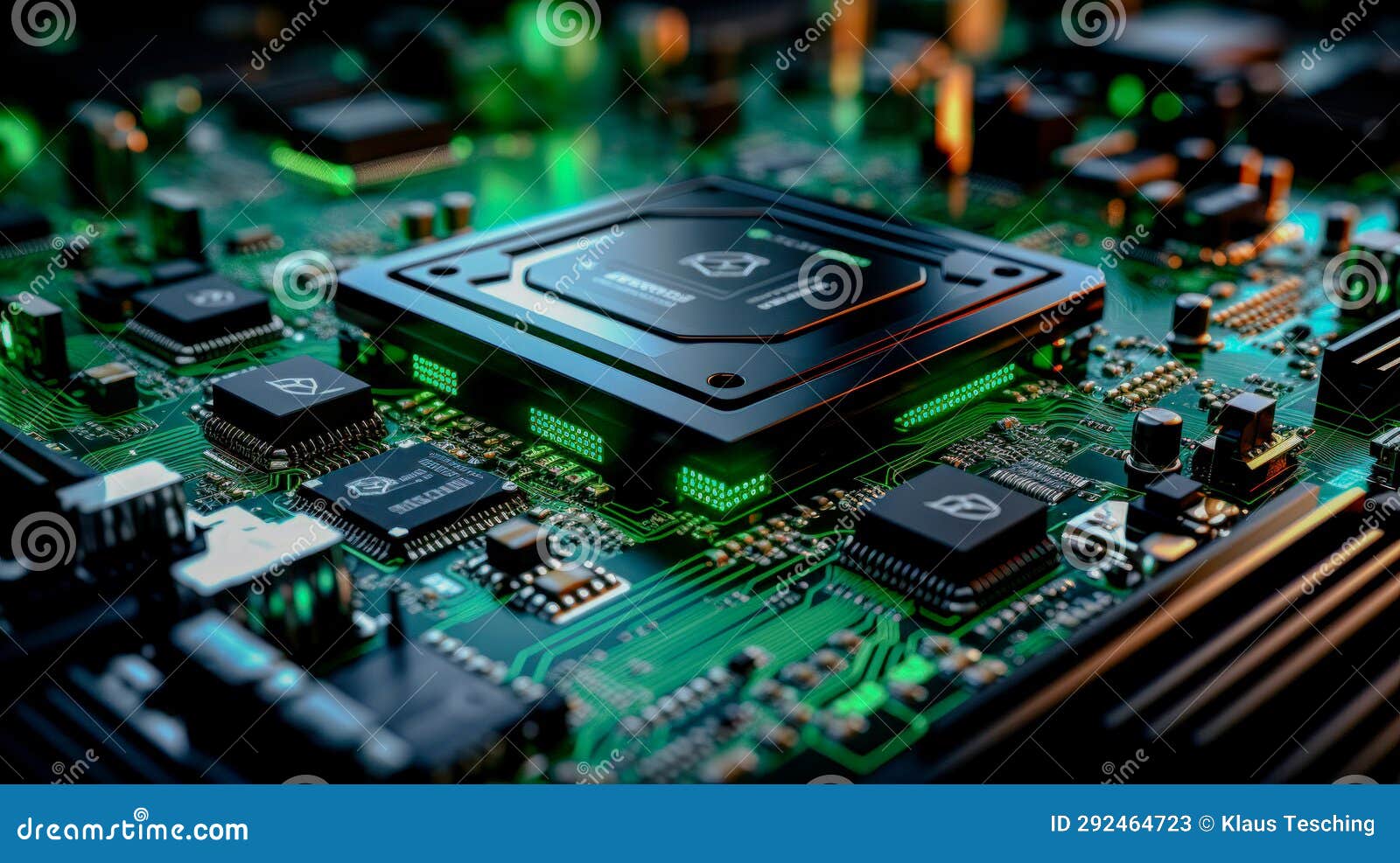 Multilayer Motherboard Hosts Microchips and Controllers, Powering Next ...