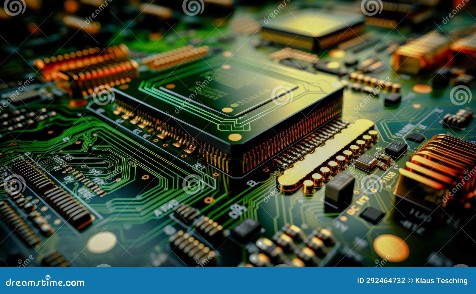 Multilayer Motherboard Hosts Microchips and Controllers, Powering Next ...
