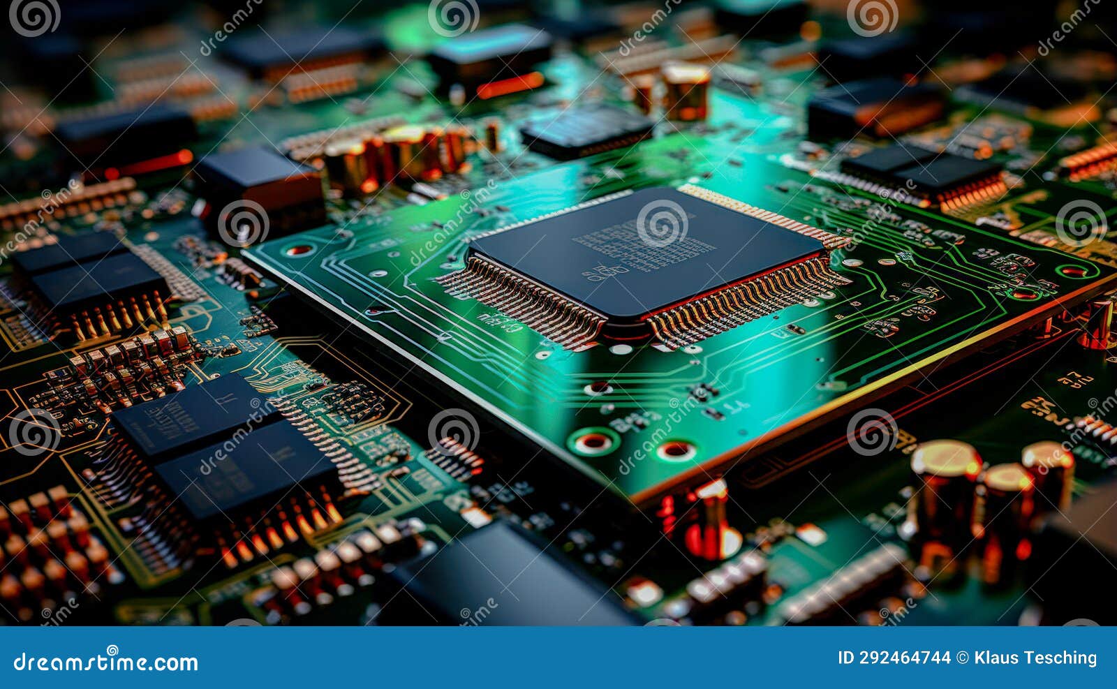 Multilayer Motherboard Hosts Microchips and Controllers, Powering Next ...