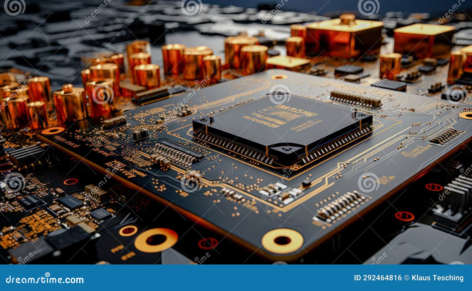 Multilayer Motherboard Hosts Microchips and Controllers, Powering Next ...