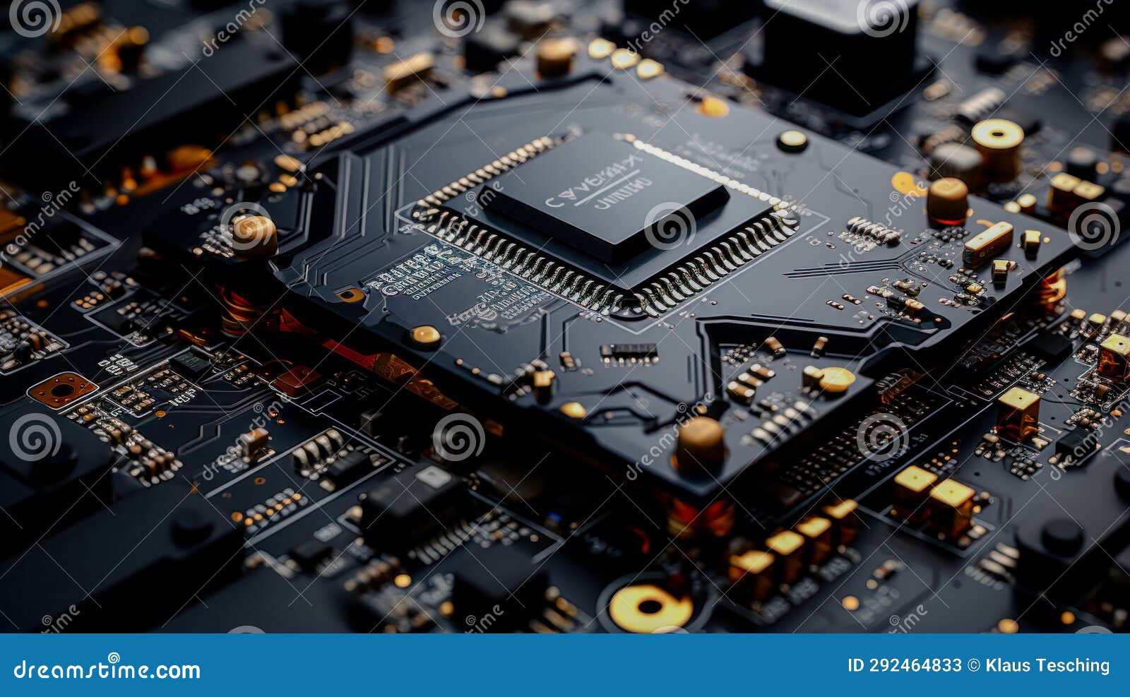Multilayer Motherboard Hosts Microchips and Controllers, Powering Next ...